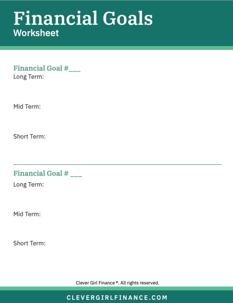 Financial Goal Setting For Success - Clever Girl Finance
