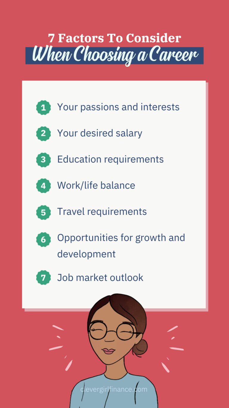 7 Factors To Consider When Choosing A Career